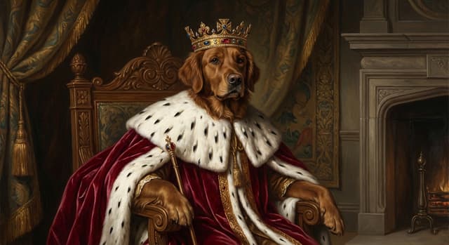 Regal Pet Portraits | Dignified & Elegant Pet Art | Pawcaso Studio